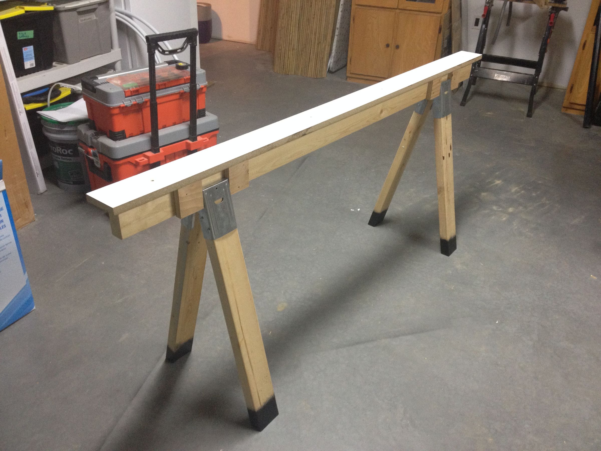 Tablesaw Outfeed Support Workstation With Aux Fence & Storage : 4 Steps ...