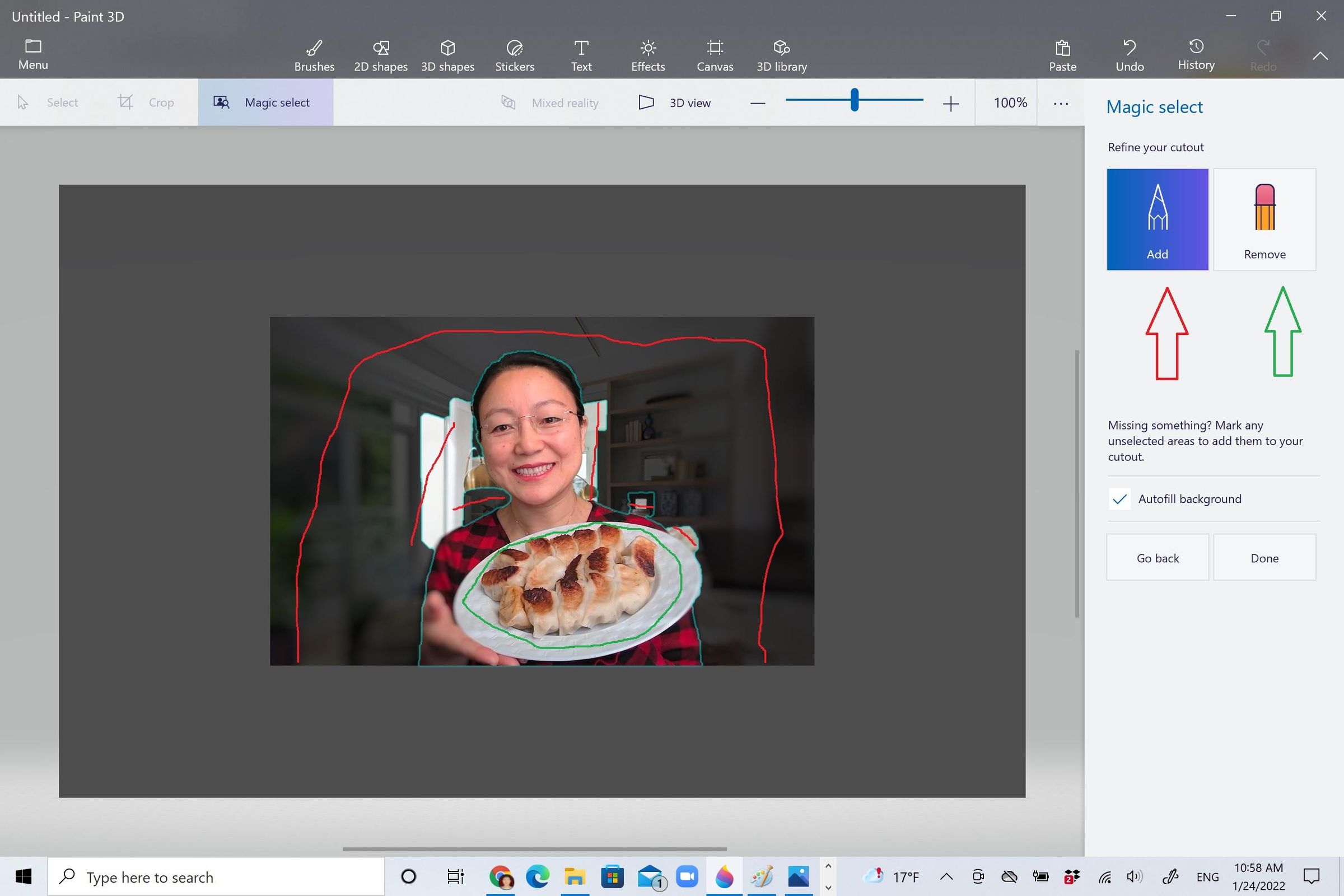 How to Use Magical Select in Paint 3D and PowerPoint Editing Photos : 5 ...