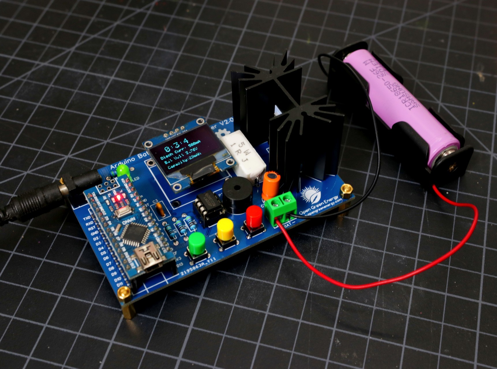 DIY Arduino Battery Capacity Tester - V2.0 : 11 Steps (with Pictures ...