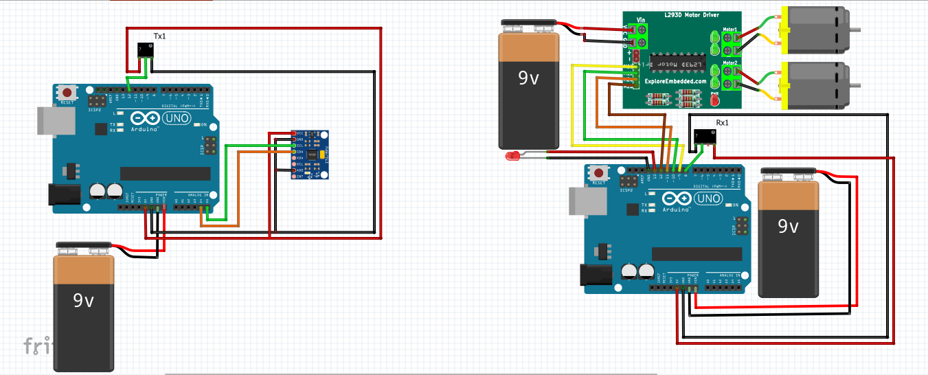 Gyroscope Controlled Robot (Wireless) : 4 Steps - Instructables