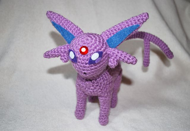 Art & Collectibles Espeon Amigurumi Crochet Fiber Arts etna.com.pe