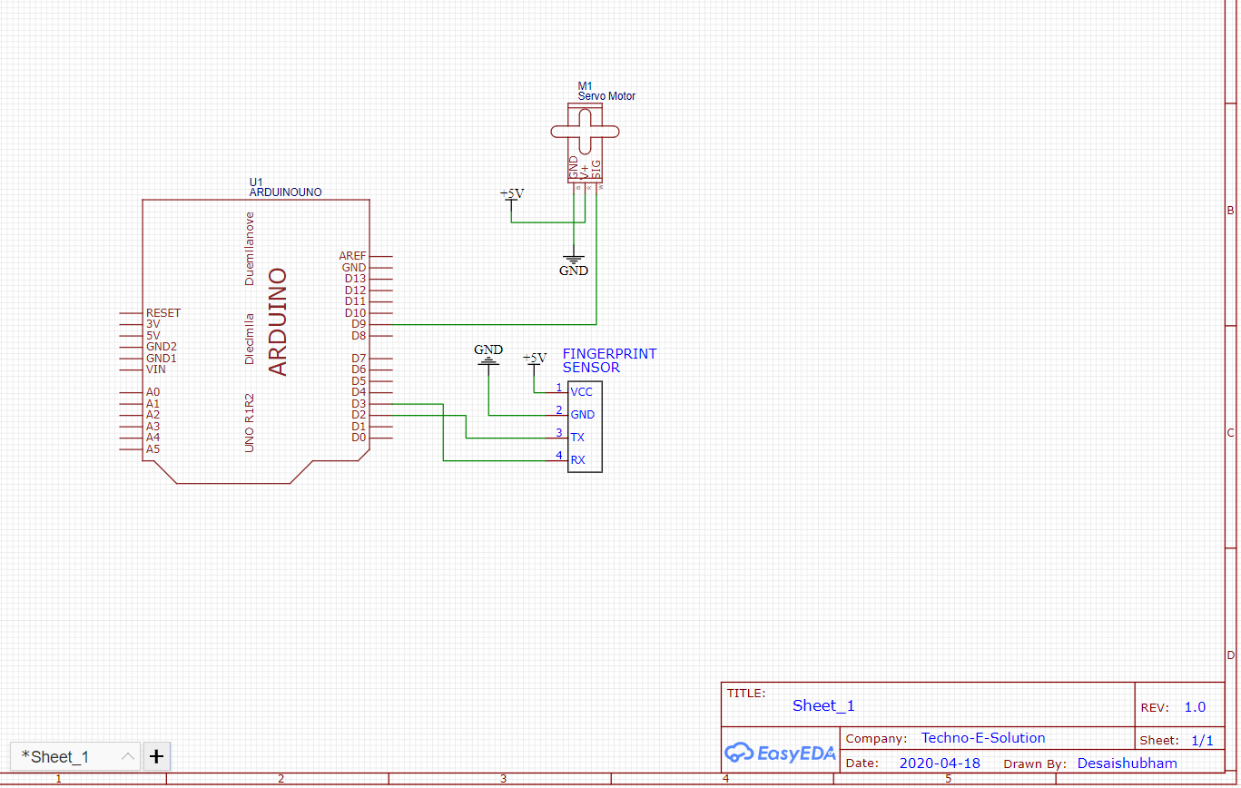 Simple Fingerprint Door Lock System Using R307 Fingerprint Sensor ...