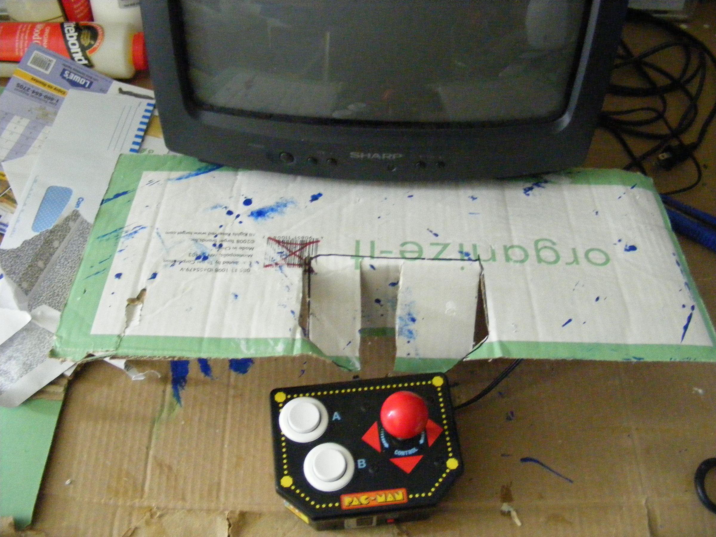 Cardboard Bar Top Arcade Game Console - Lithium Rain Recycled ...