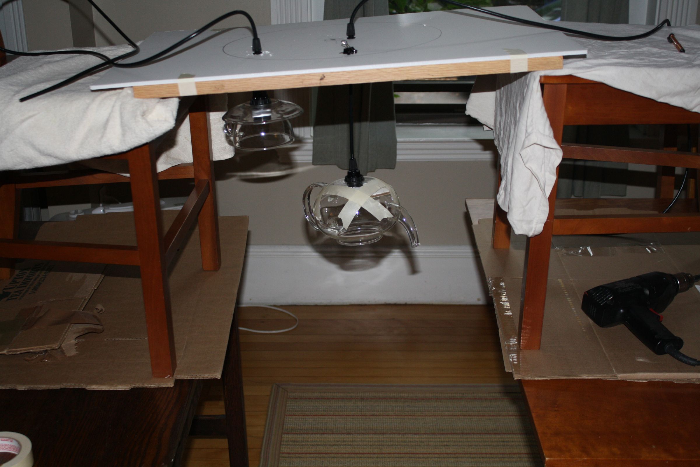 Tea Light for Two -- Make Your Own Pendant Light From a Tea Set : 8 ...