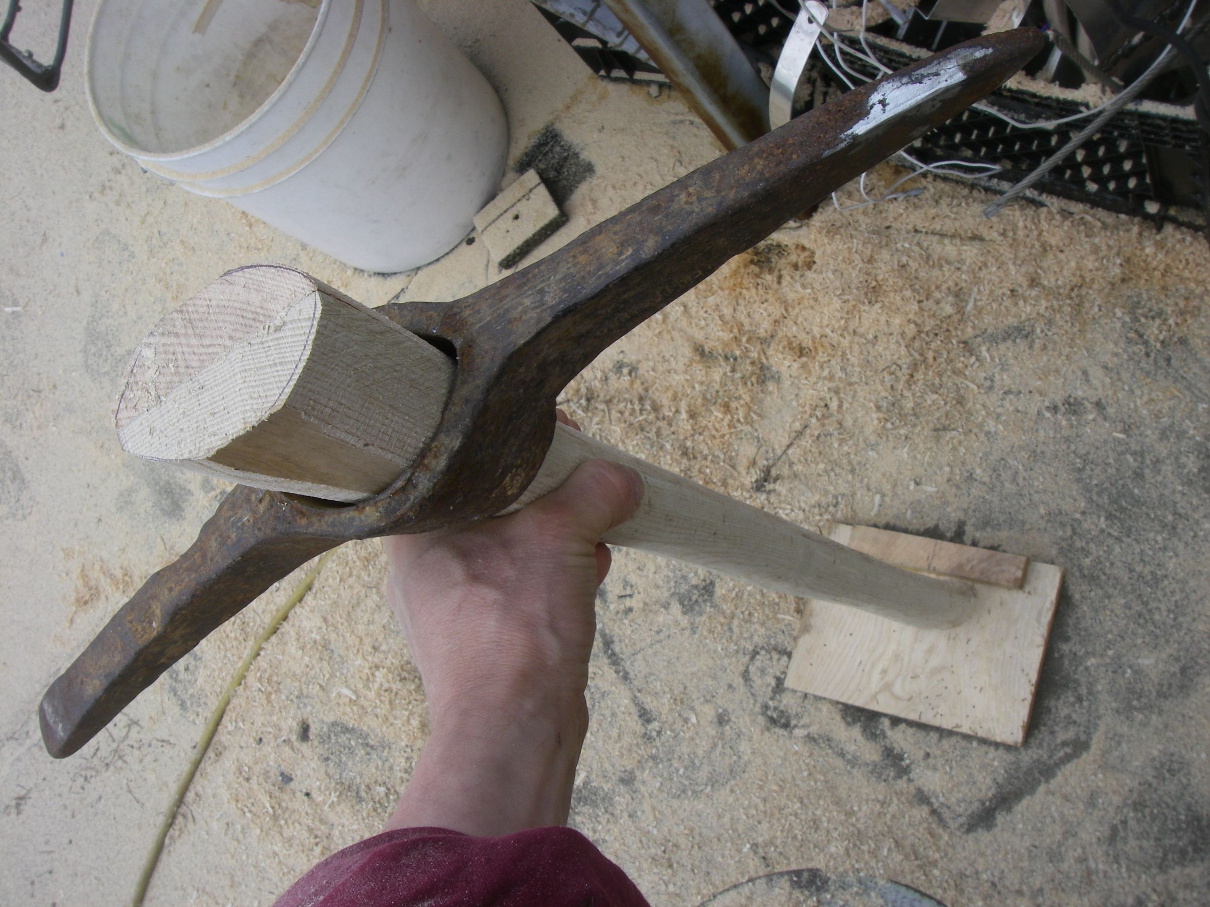 Make a Pick Handle From Scrap Hardwood : 10 Steps (with Pictures ...