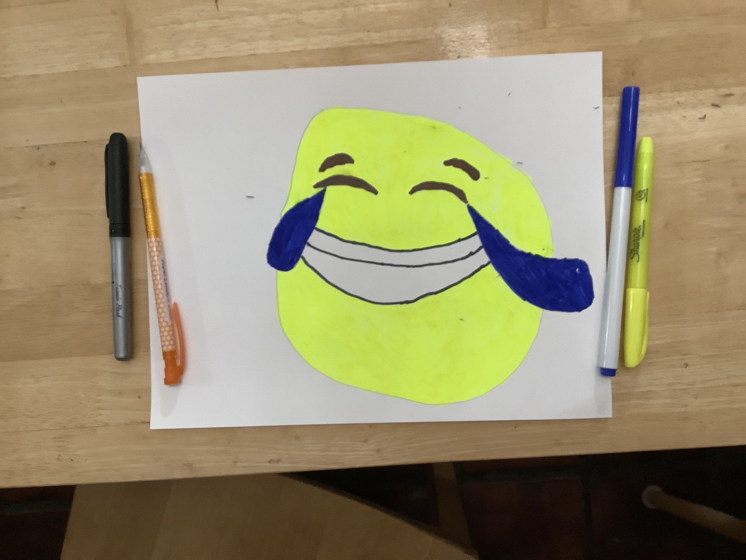How to Draw a Laughing Emoji : 4 Steps - Instructables