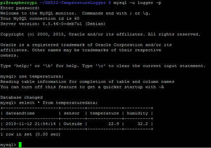 Raspberry PI and DHT22 Temperature and Humidity Logger With LAMP and ...