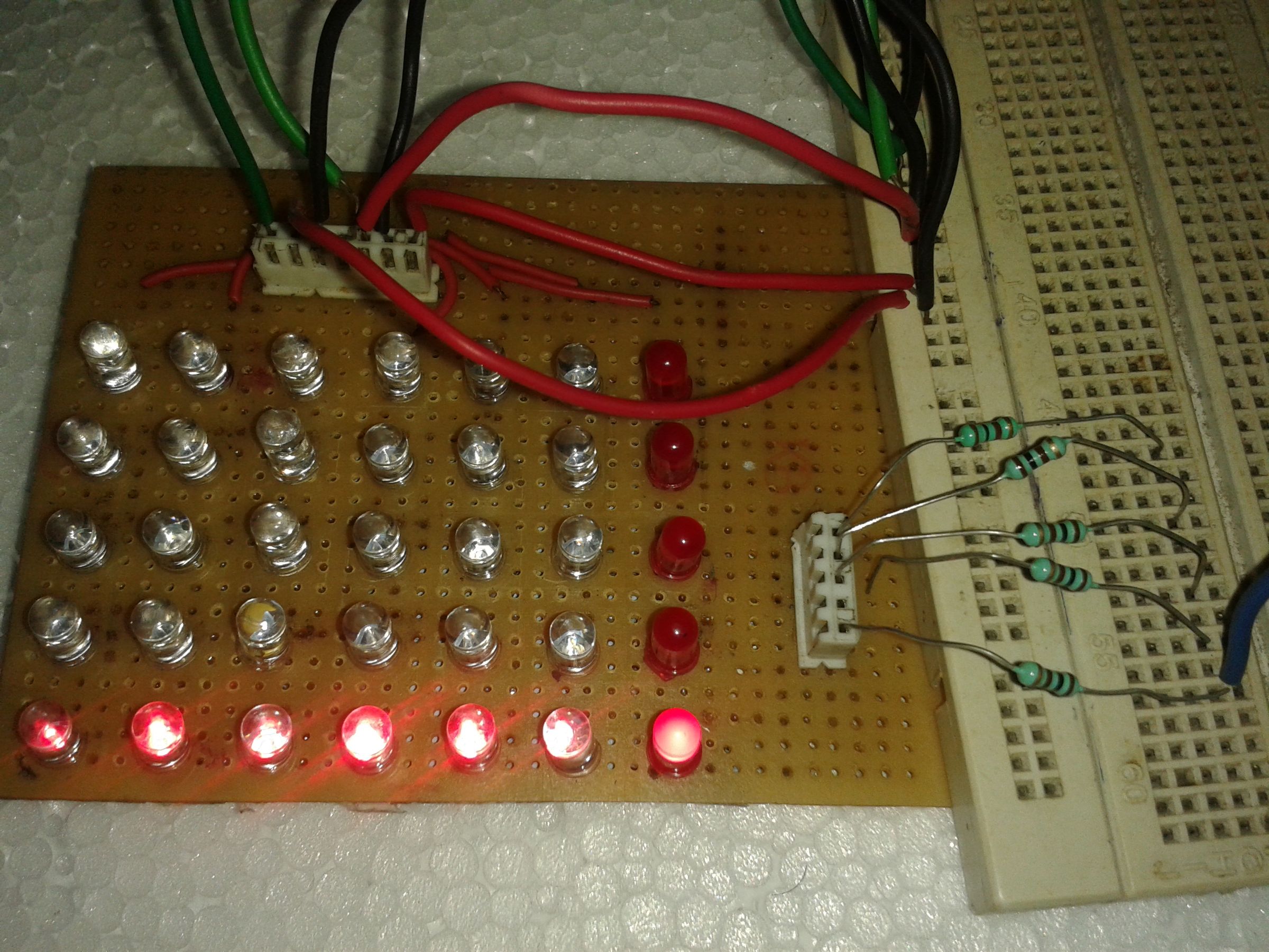 DIY 5x7 LED Matrix Board : 8 Steps - Instructables