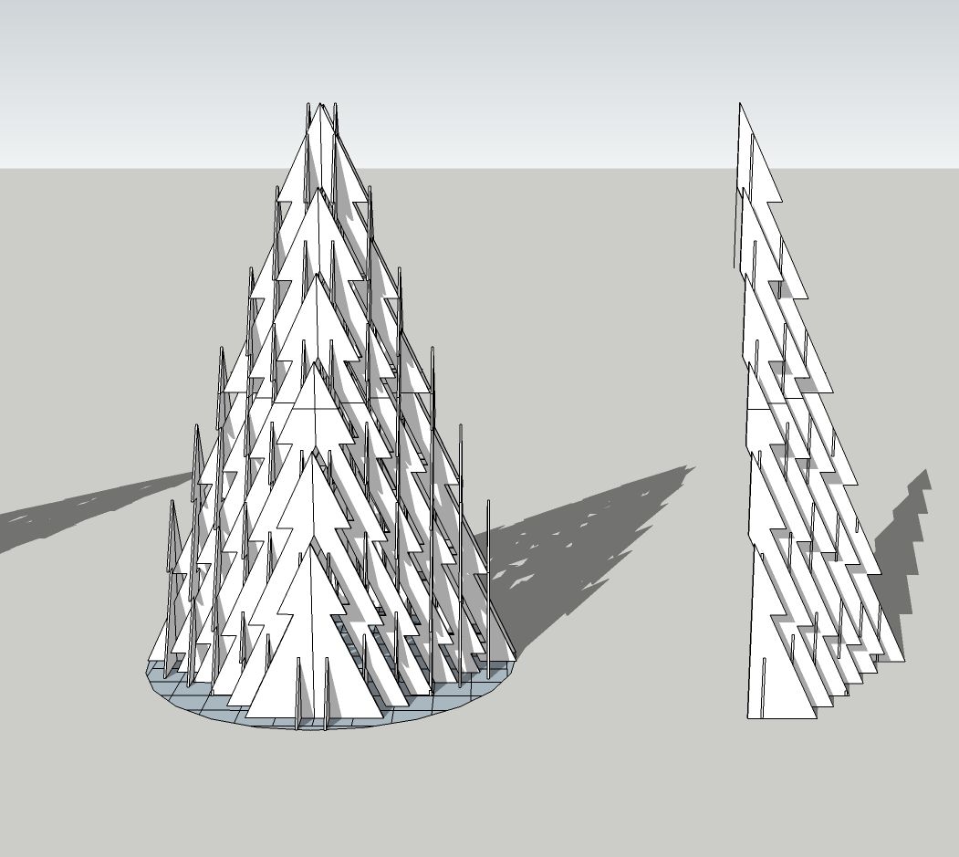 1-Sheet Plywood Christmas Tree With Full Plans : 8 Steps (with Pictures ...