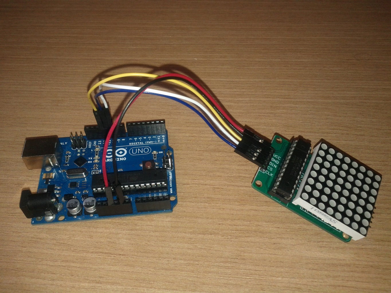 Led Matrix With Arduino 5 Steps Instructables