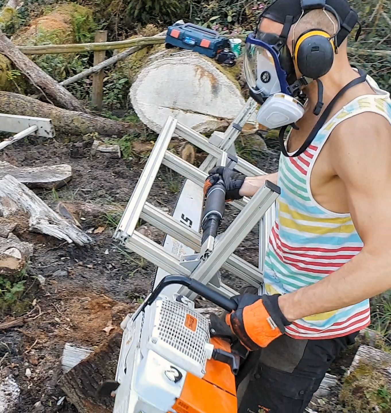 Rustic Garden Bench With Chainsaw : 24 Steps (with Pictures ...