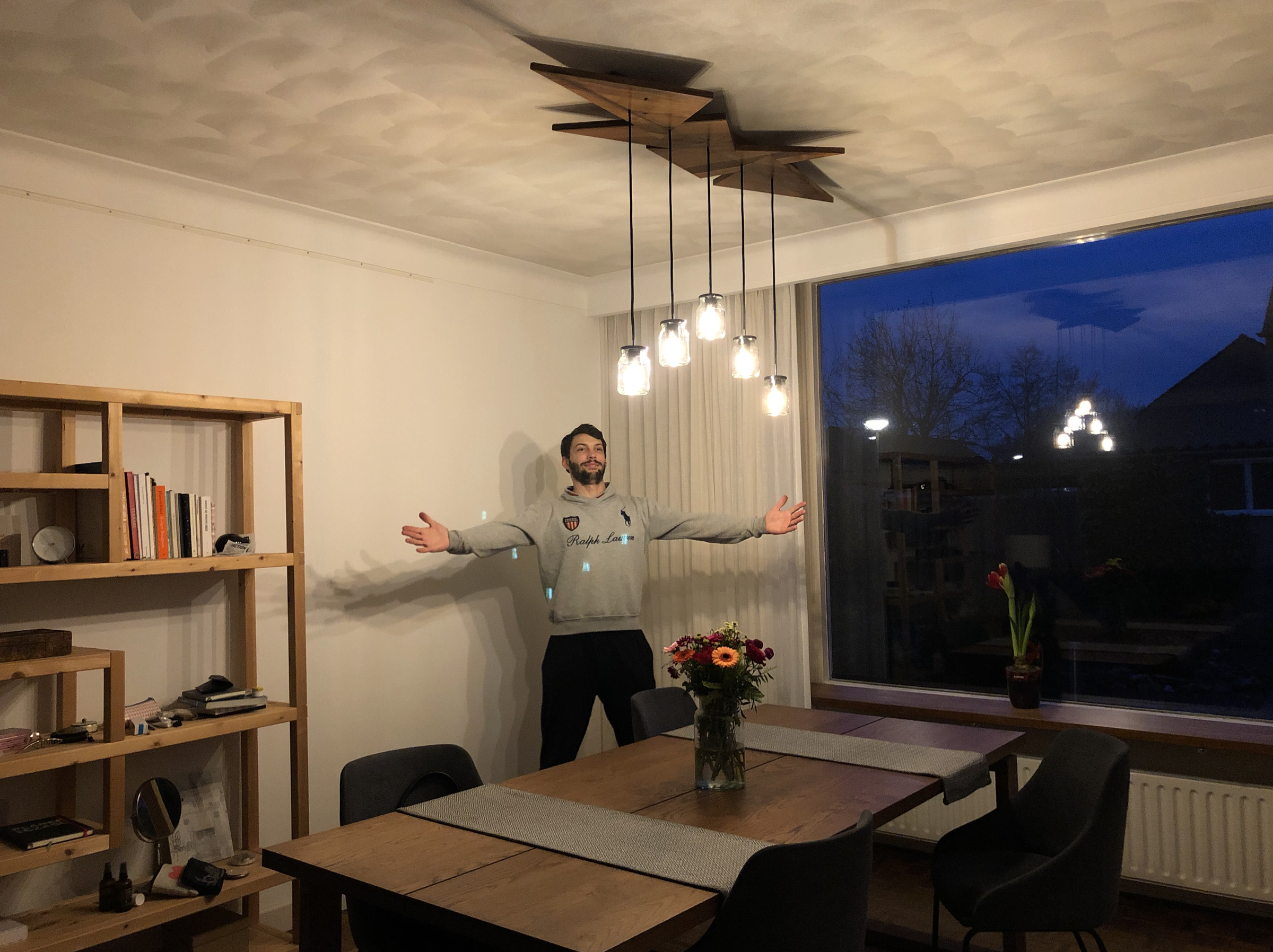 Turning an Old Teak Coffee Table Into a Ceiling Lamp : 5 Steps (with ...