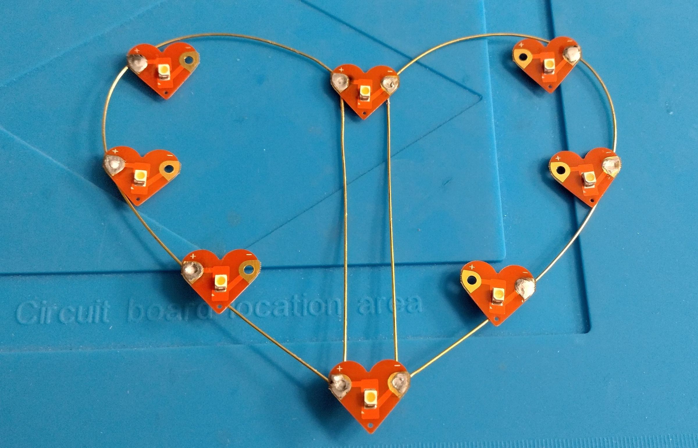 Heart-shaped LED Freeform Circuit : 14 Steps (with Pictures ...