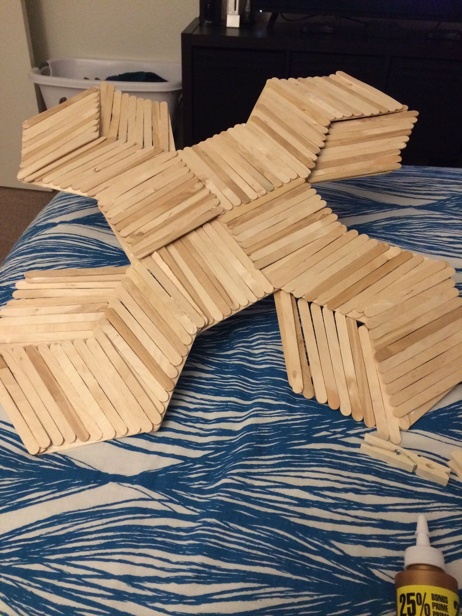 Wood Stick Art Canvas : 3 Steps - Instructables