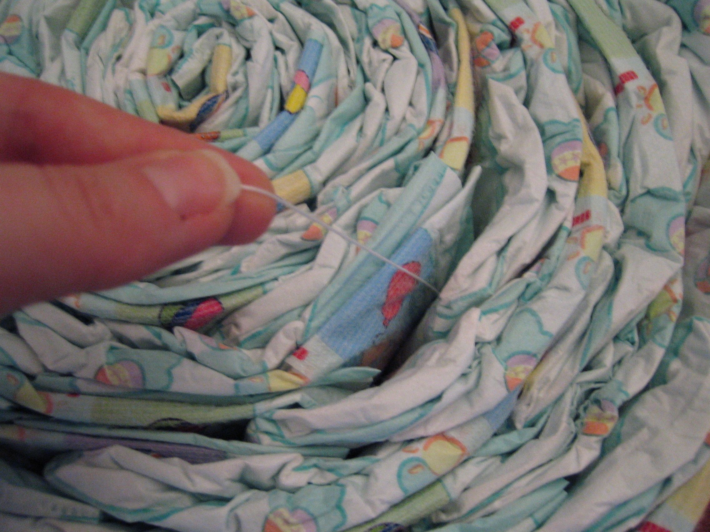 How to Make a Diaper Cake -- Without the Chocolate Filling : 9 Steps ...