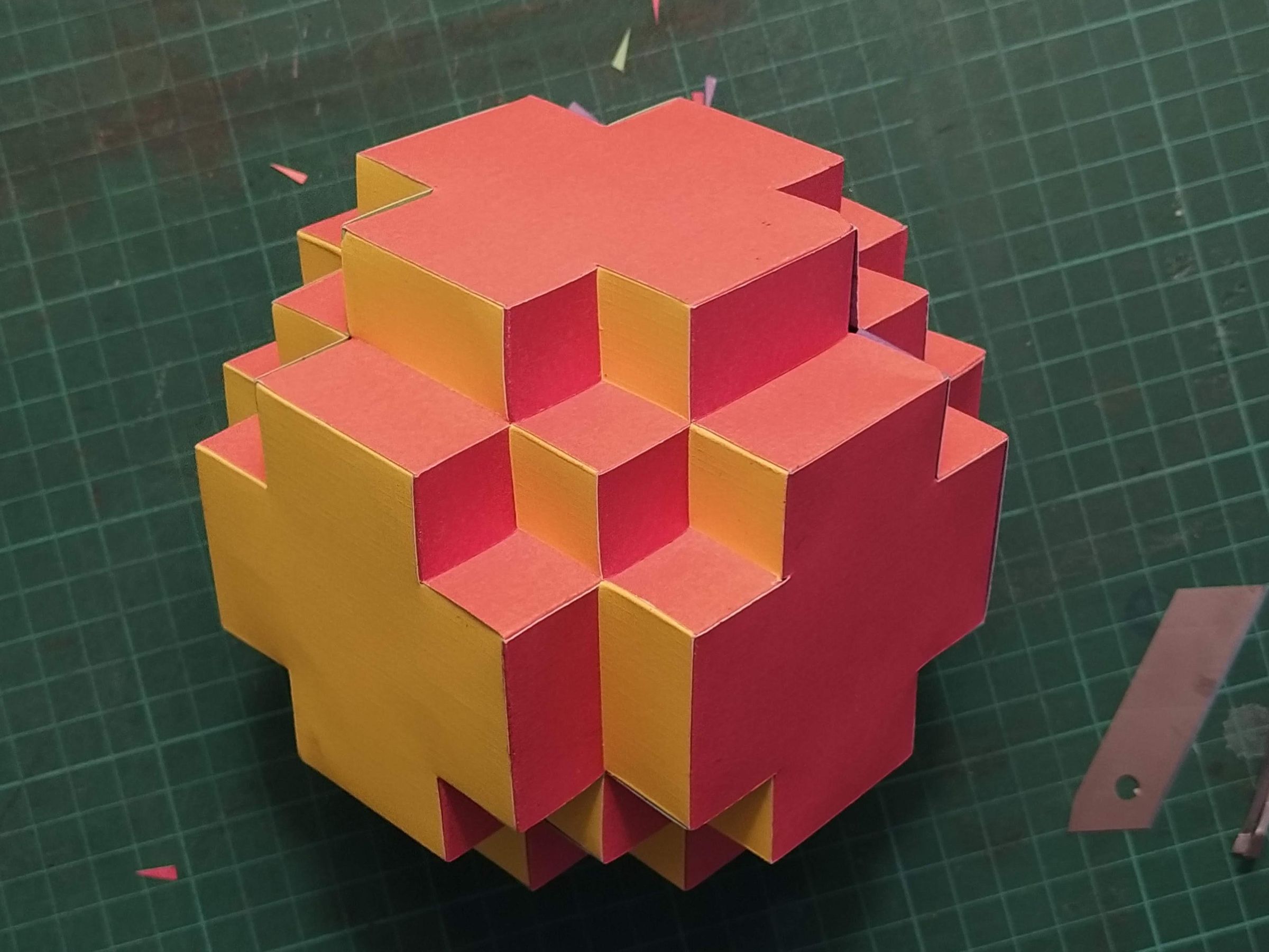 Paper Voxel Sphere : 8 Steps (with Pictures) - Instructables
