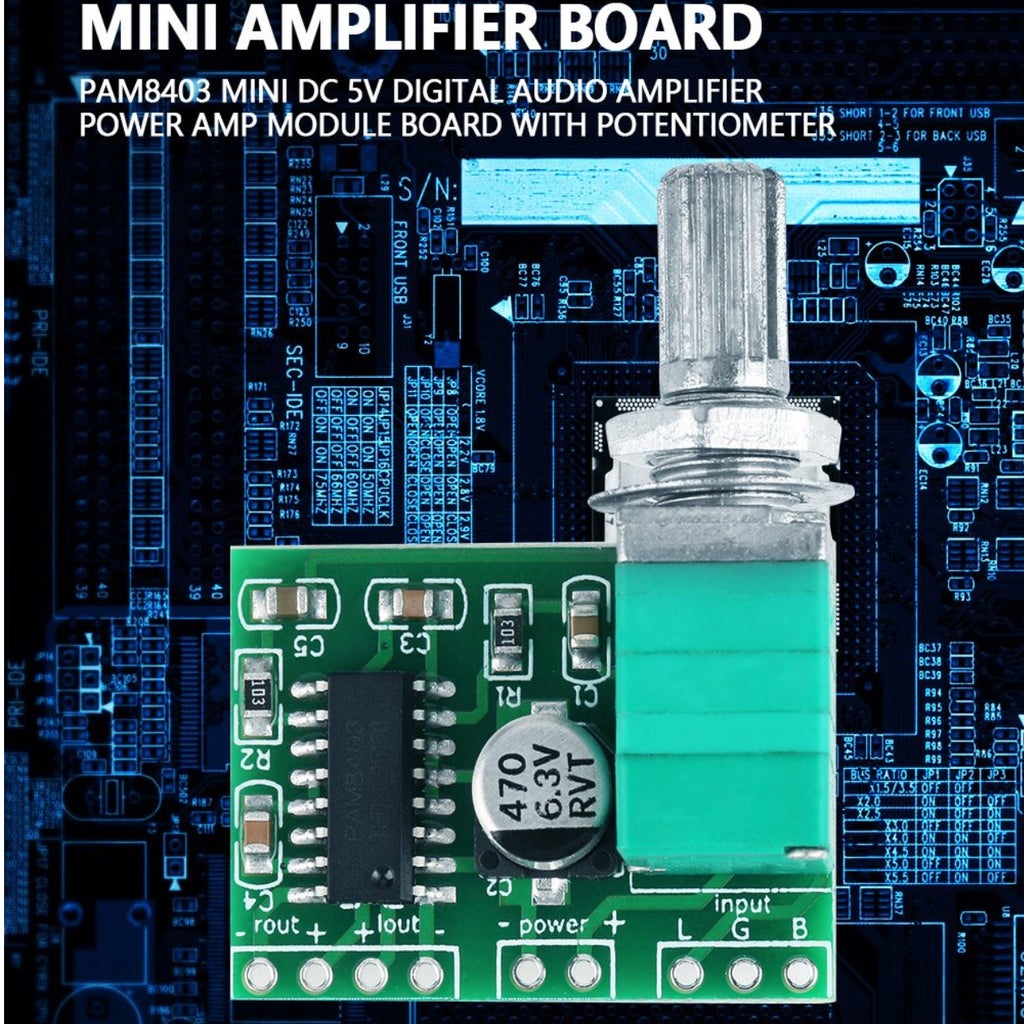PAM8403 6W STEREO AMPLIFIER TUTORIAL : 9 Steps - Instructables
