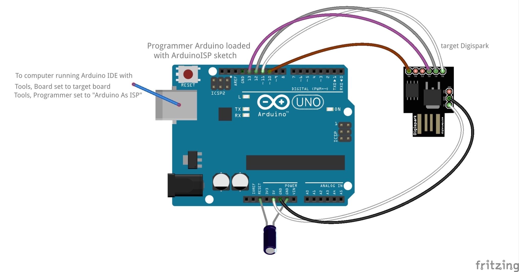 How to Unlock Digispark ATtiny85 and Convert It to a Trinket : 8 Steps ...