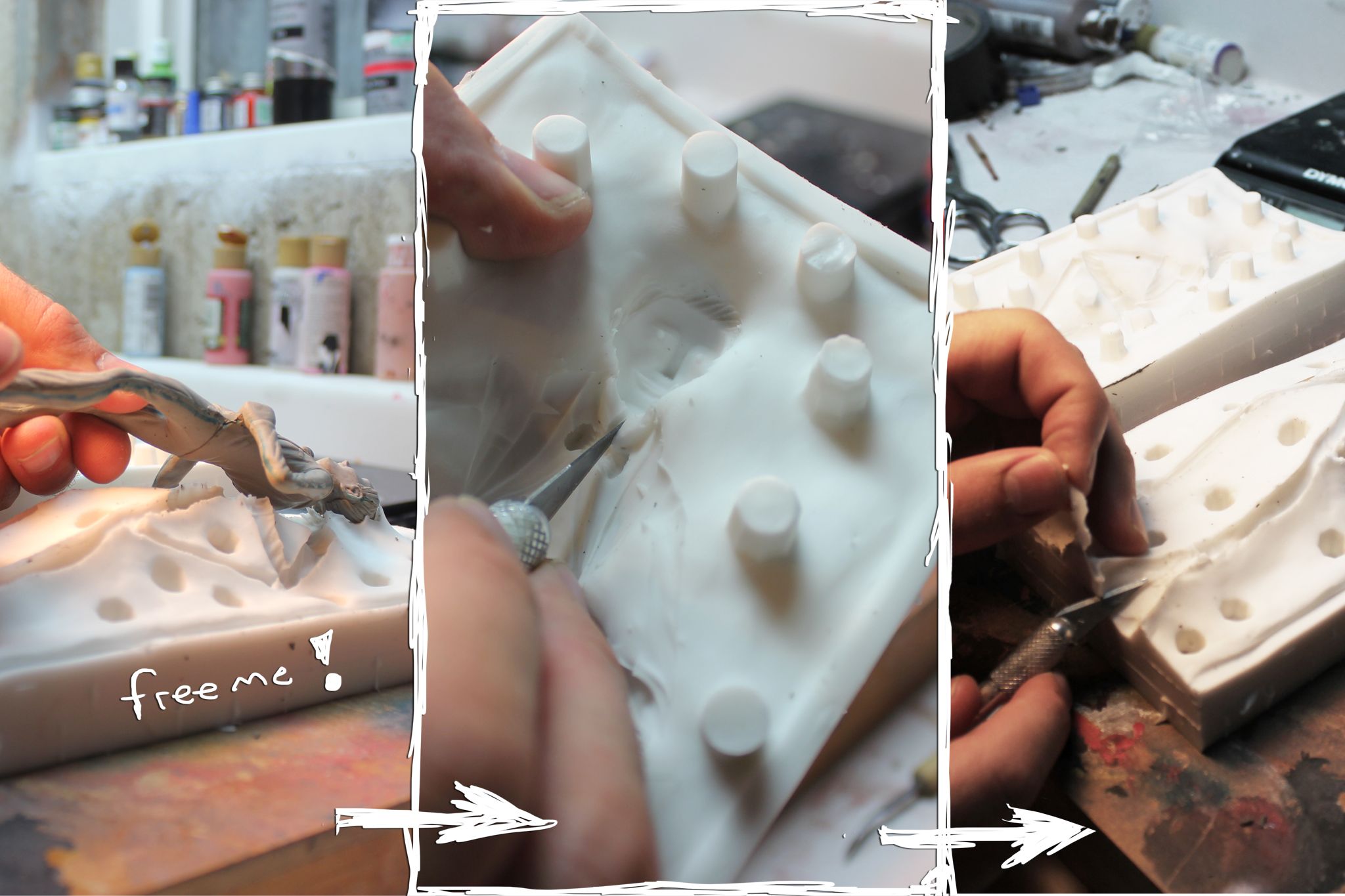 Make a Mold for Your Sculpt or 3D Print! : 24 Steps (with Pictures ...