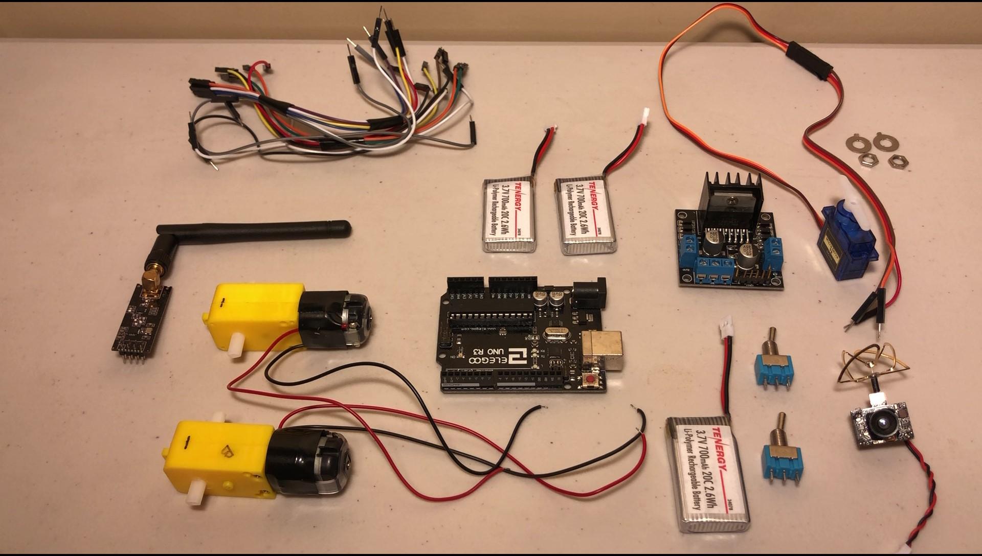 3D Printed Arduino FPV RC Tracked Car With Controller : 6 Steps (with ...