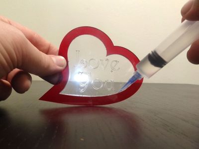 Laser Cutting and Acrylic Welding Valentine Hearts. : 3 Steps (with ...