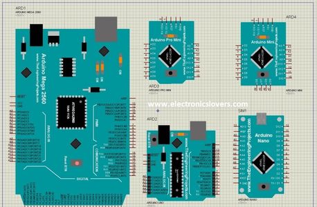Arduino Nano, Pro, Mini, Uno, 1280,2560 Library for Proteus (Updated ...