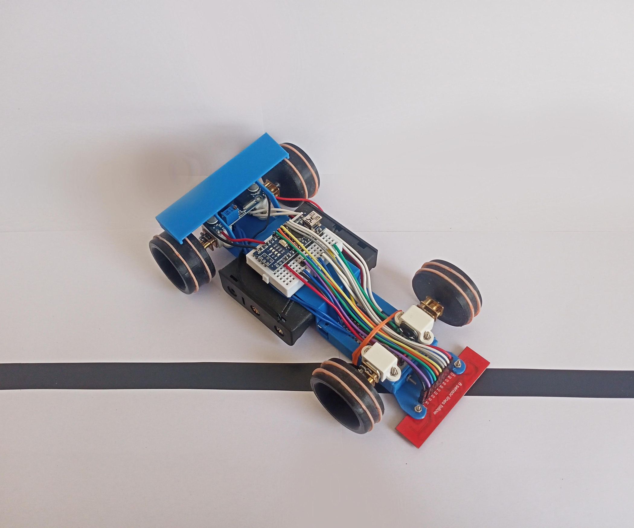 4 Wheel Drive Line Follower Robot : 37 Steps (with Pictures ...