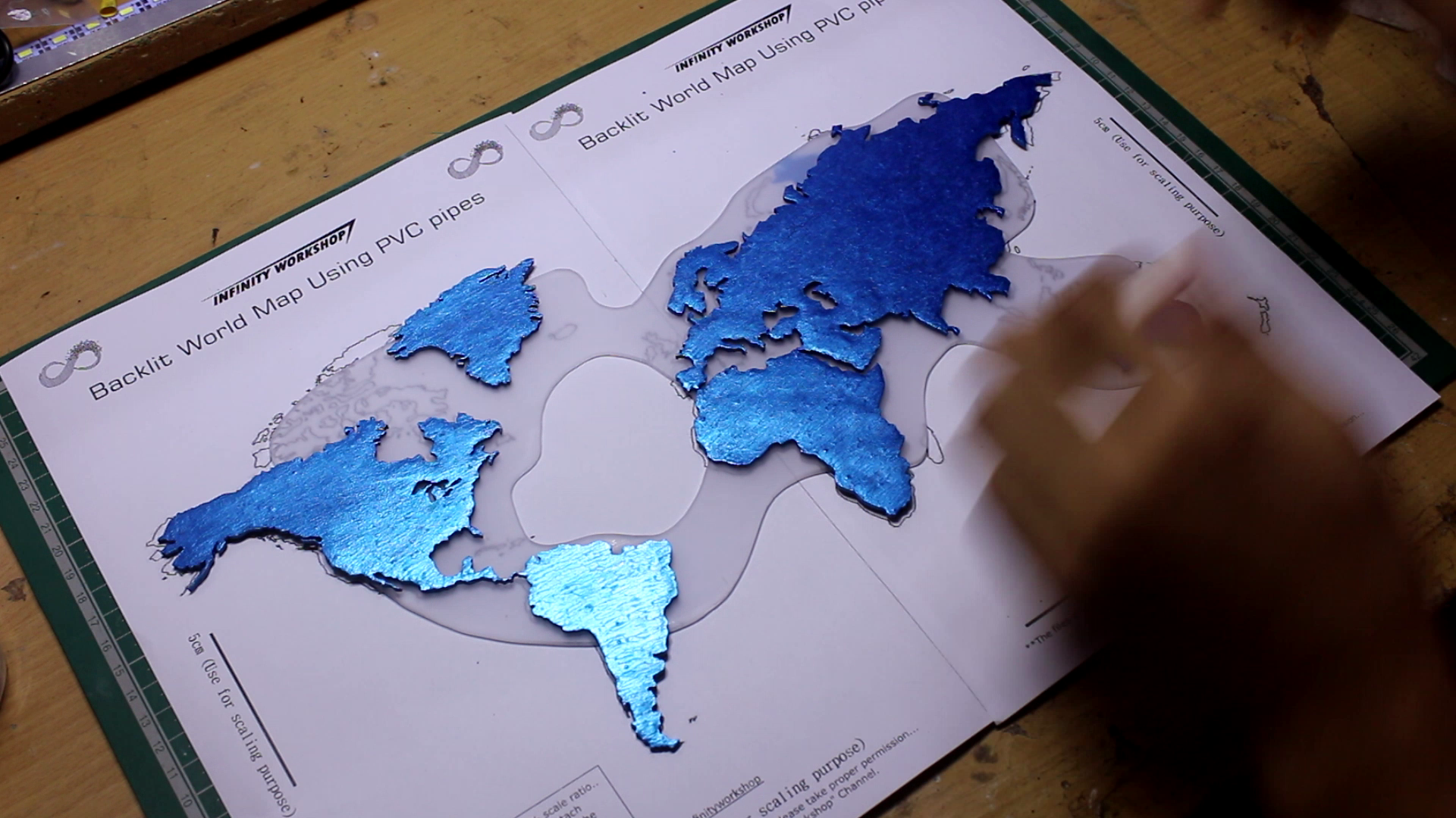 Backlit World Map From an Old PVC Pipe : 15 Steps (with Pictures ...