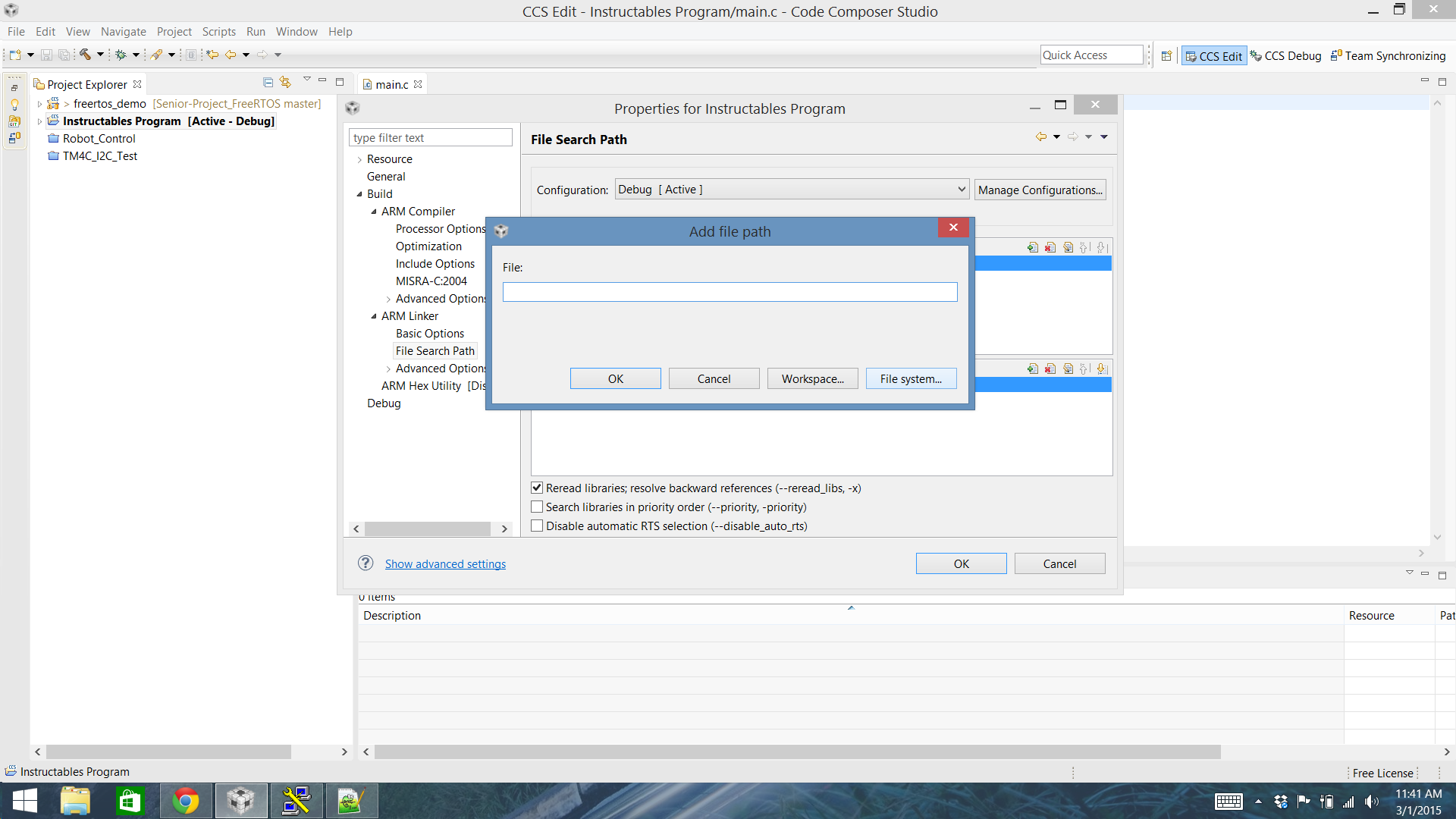 Creating a New Tiva Project in Code Composer Studio : 8 Steps ...