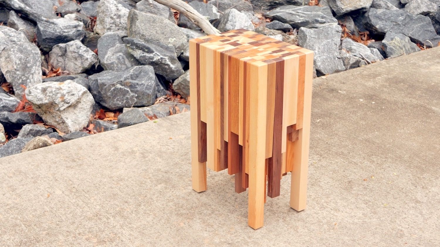 Scrap Wood End Grain End Table | How to Build : 11 Steps (with Pictures ...