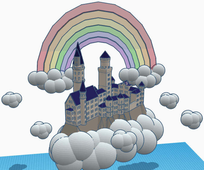 Castle in the Sky Scene Using Tinkercad : 27 Steps (with Pictures ...