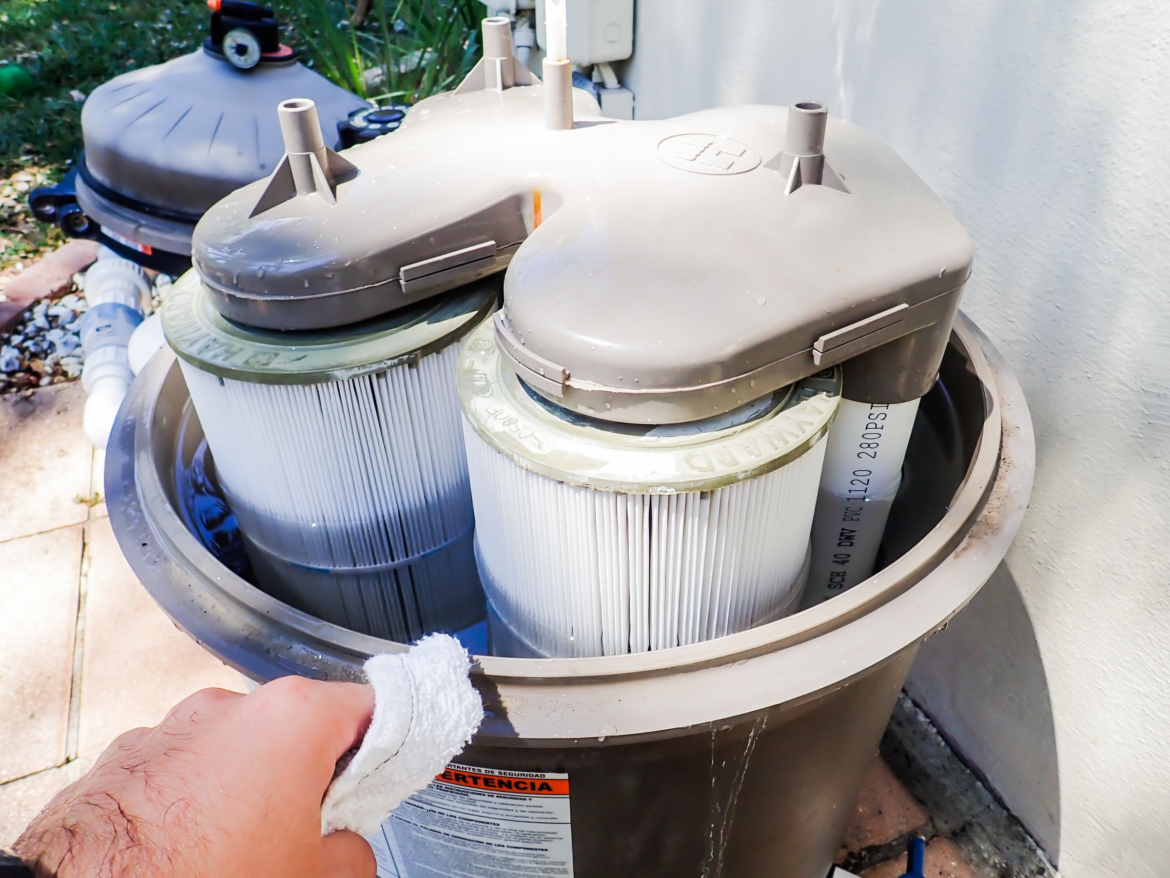 How to Clean a Pool Cartridge Filter System : 15 Steps (with Pictures ...