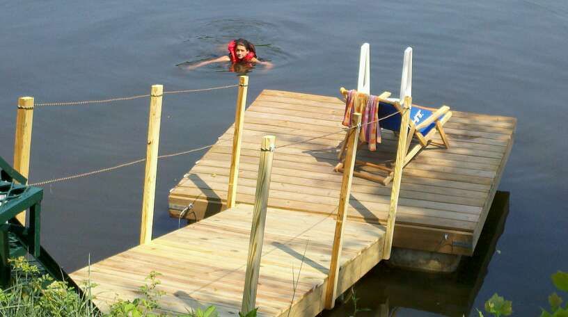 Floating Dock With Barrels (UPDATED) : 9 Steps (with Pictures ...