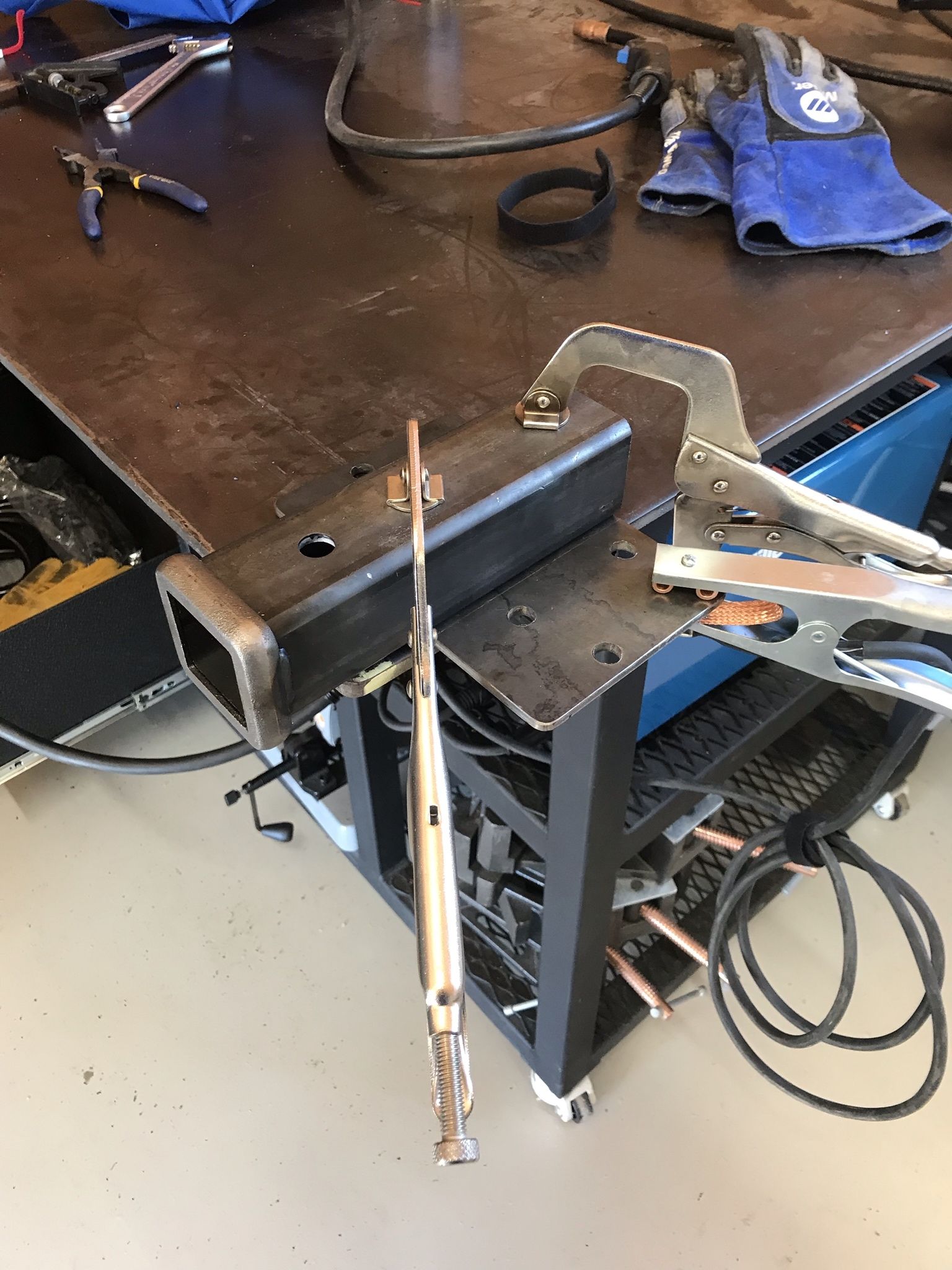 Heavy Duty Steel Welding and Work Table With Storage : 7 Steps (with ...