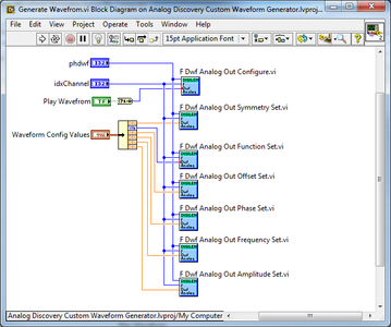 Controlling the Analog Discovery™ Waveform Generator in LabVIEW : 5 Steps - Instructables