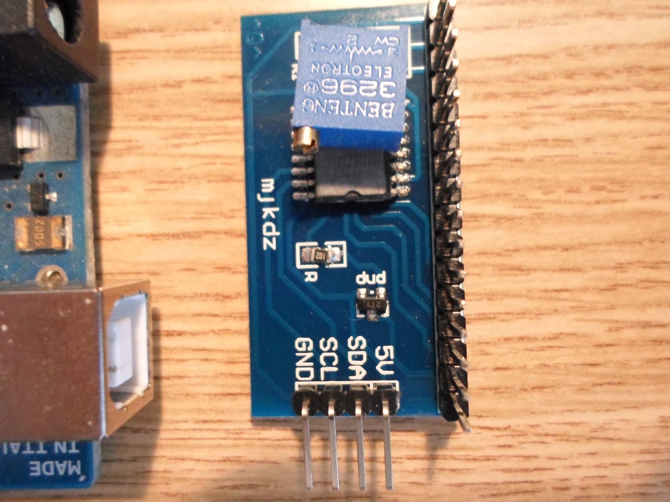 Clock With Thermometer Using Arduino I2c 16x2 Lcd Ds1307 Rtc And Dht11 Sensor Instructables