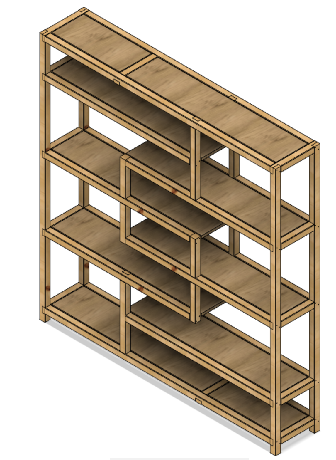 MyFurniture #1 - How To: a (unique) Shelving Unit for My Living Room ...