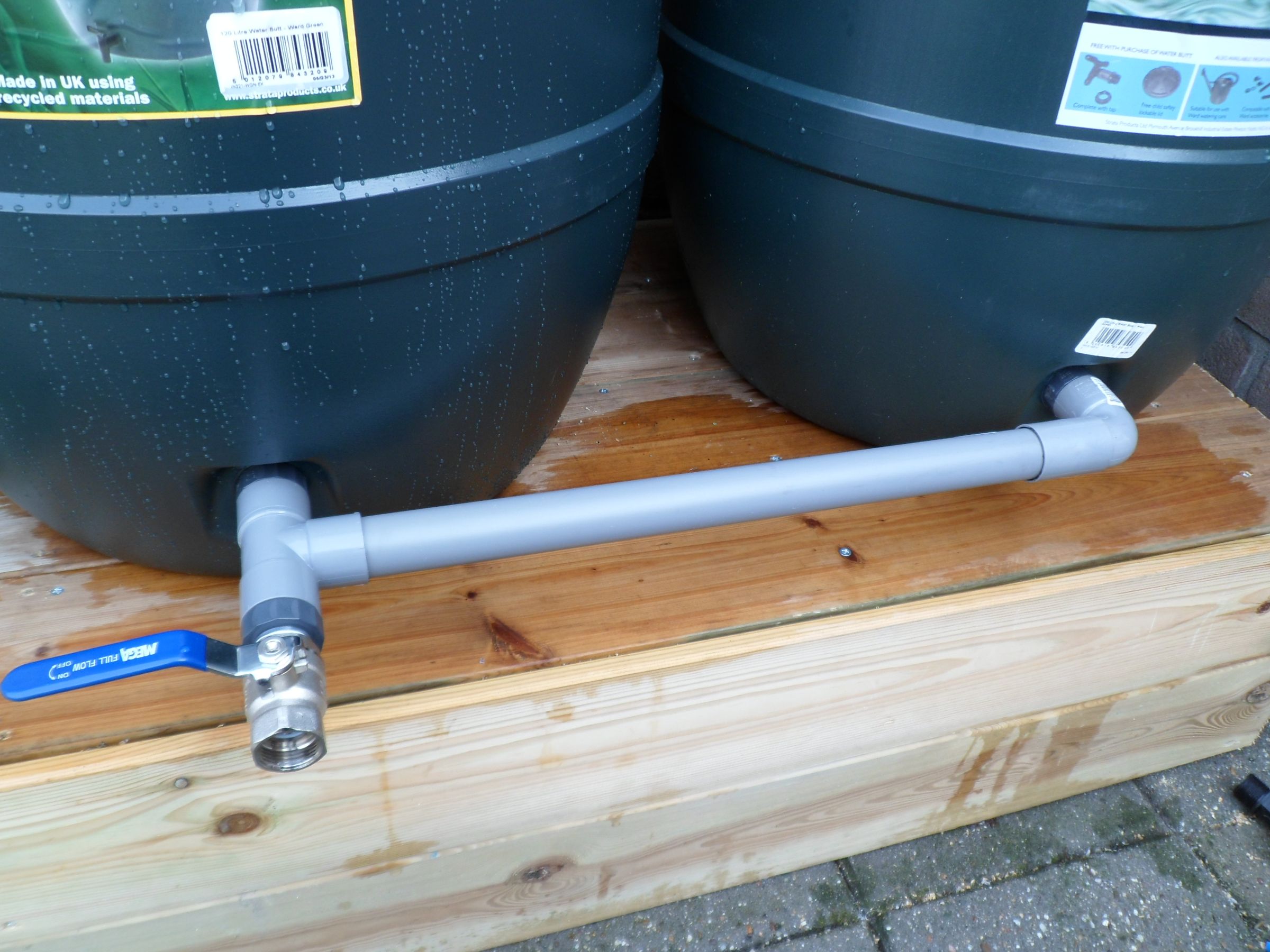 Double Rain Barrel System - Instructables