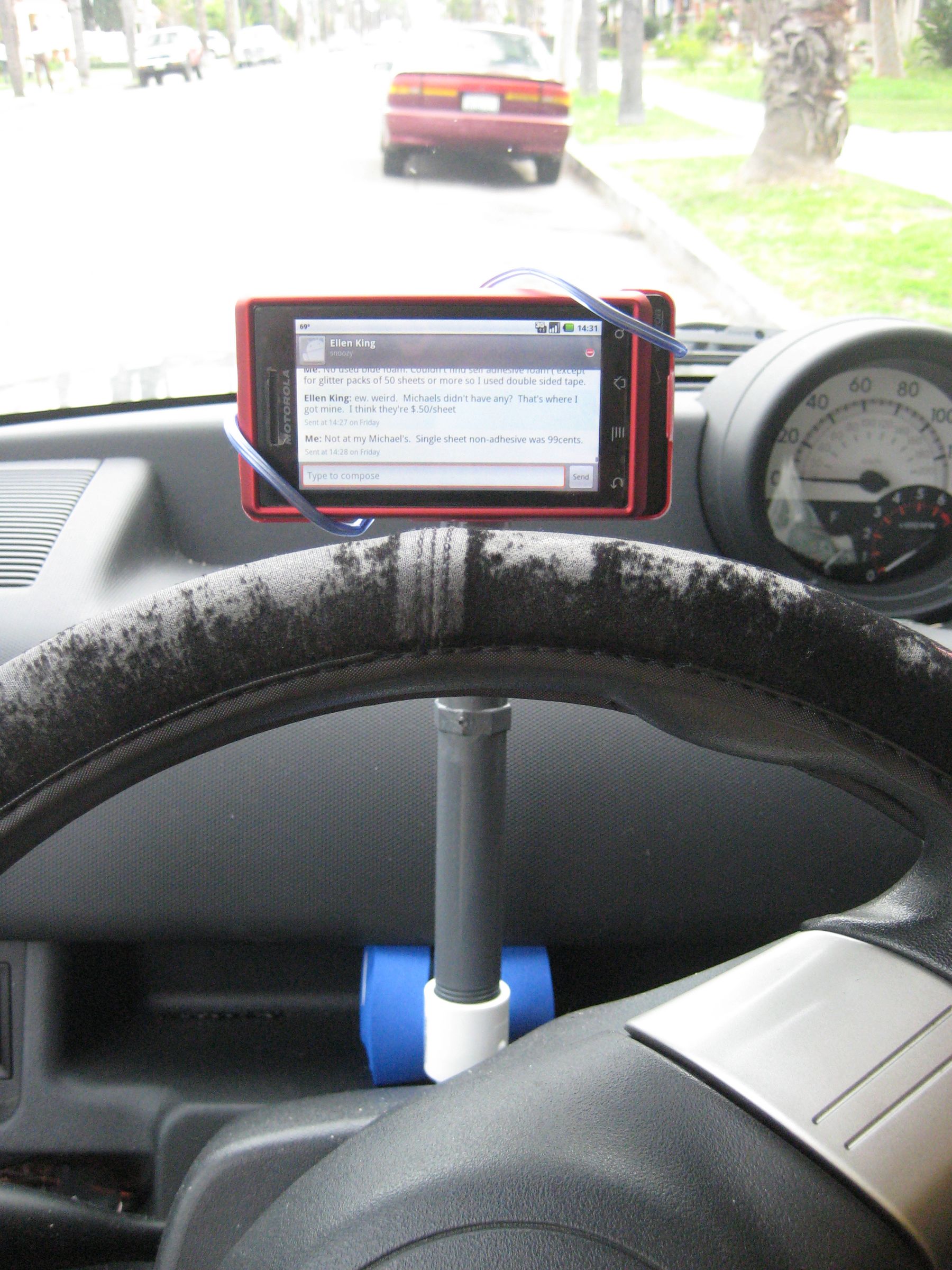 Make a $2 Adjustable Smartphone Car Mount in 10 Minutes : 6 Steps (with ...