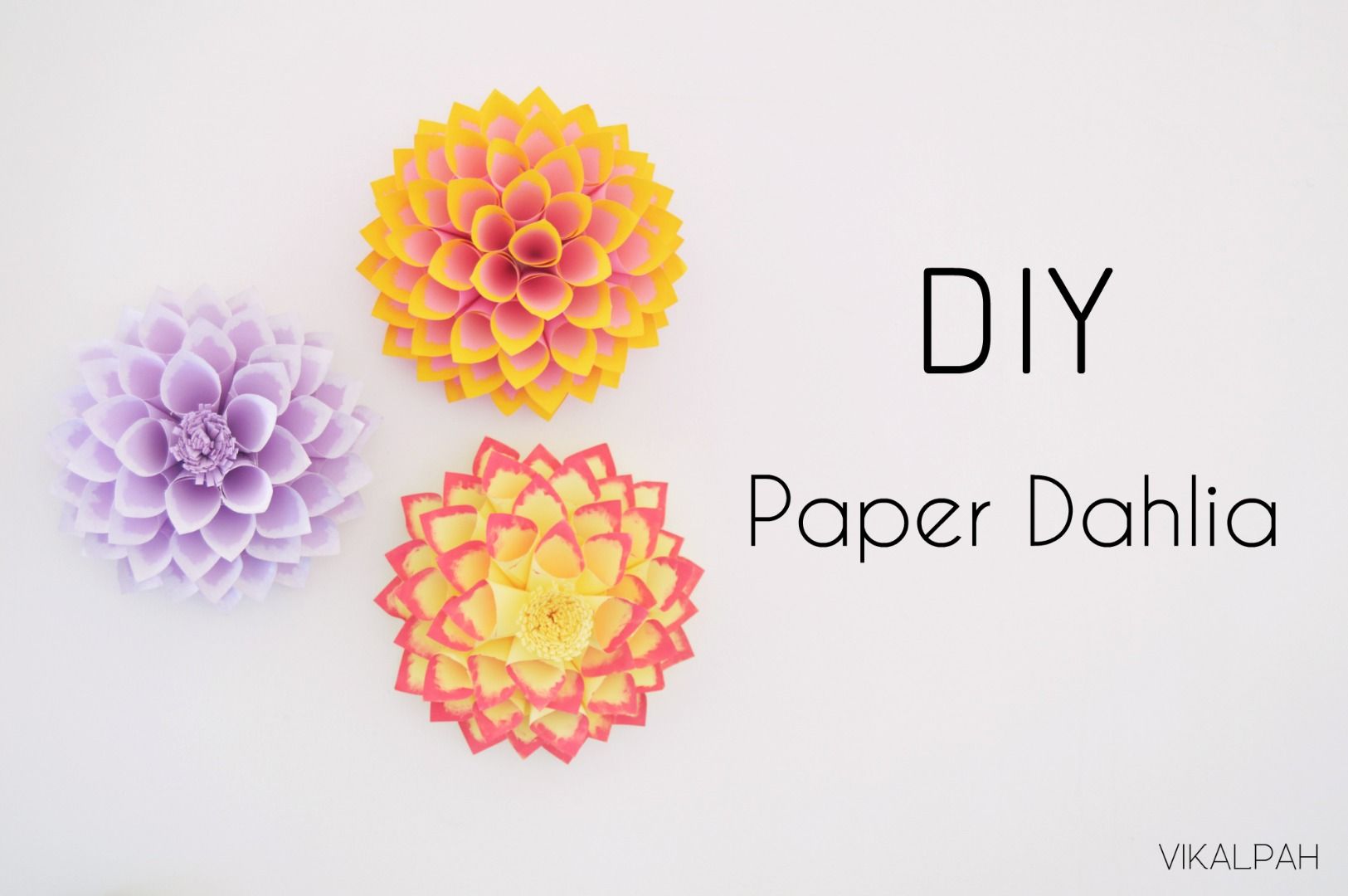 DIY Paper Dahlia : 10 Steps (with Pictures) - Instructables
