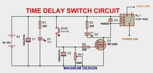 TIME DELAY SWITCH CIRCUIT : 15 Steps (with Pictures) - Instructables