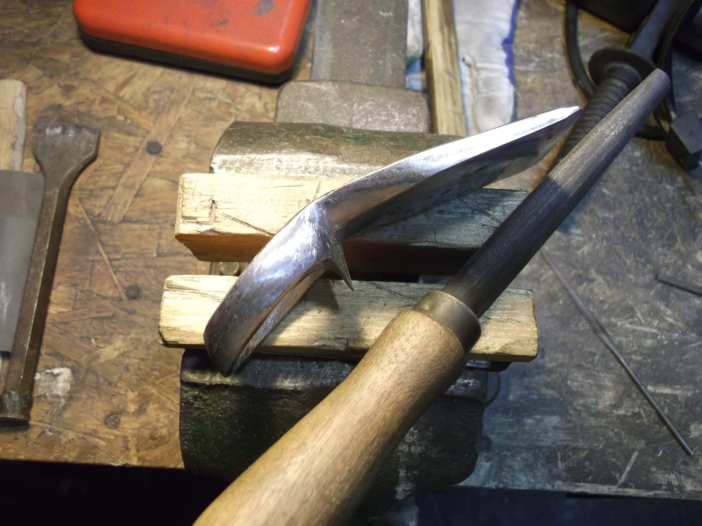 Adze From Broken Hammer Head (no Forging) : 29 Steps (with Pictures ...