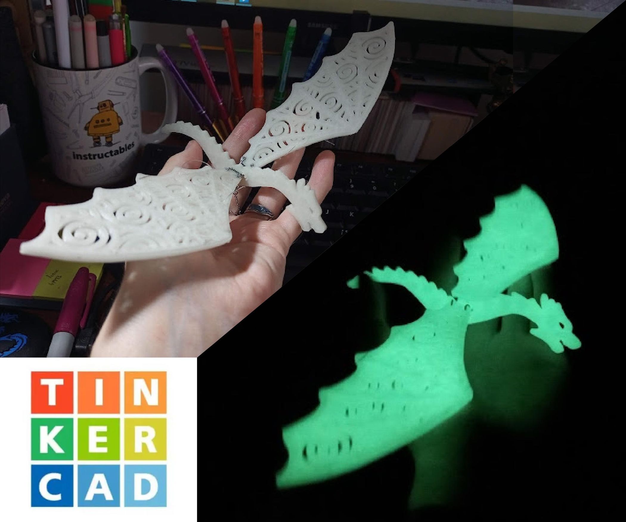 Glow in the Dark - Flying Dragon : 11 Steps (with Pictures) - Instructables