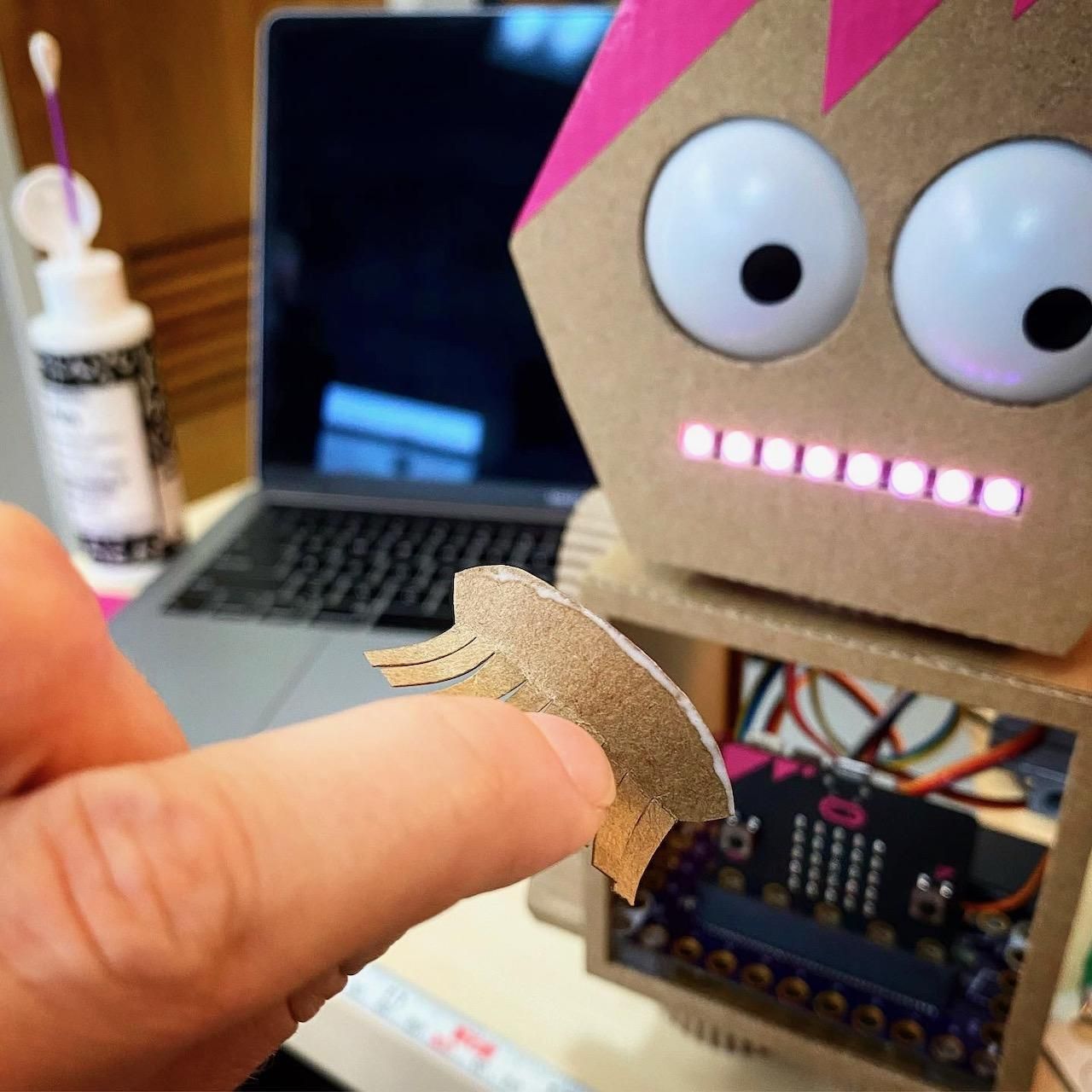 "High-Fivey" the Cardboard Micro:bit Robot : 18 Steps (with Pictures ...