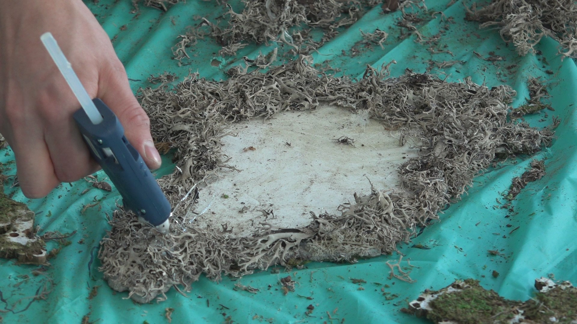 Floating World Backlit Moss Map With Arduino Fiber Optic LED Cities ...