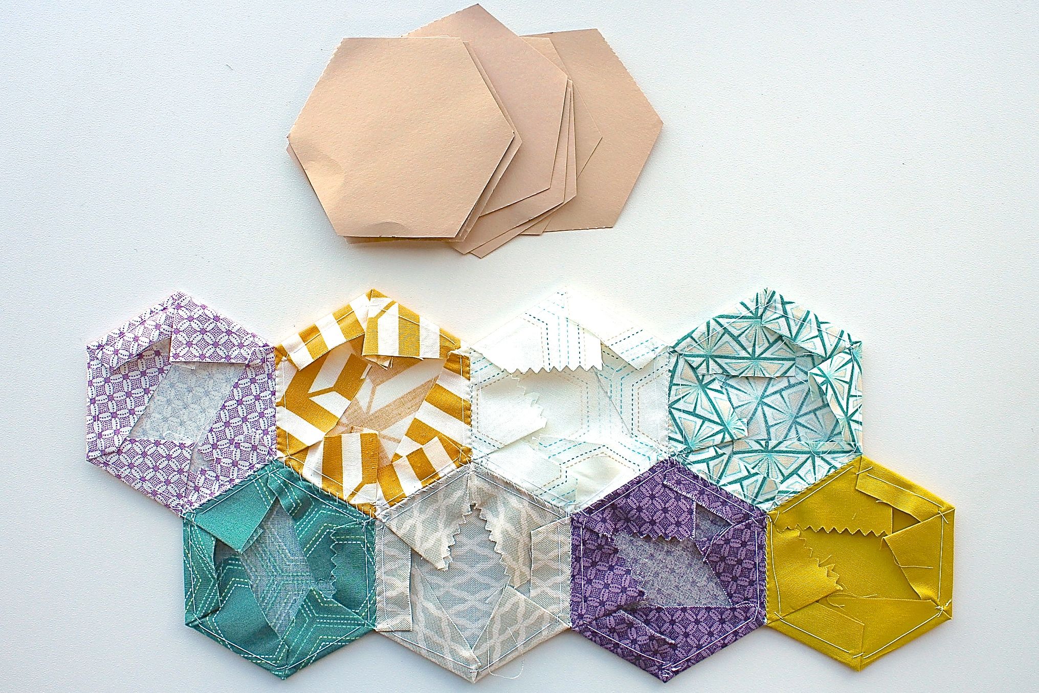 Hexagon Piecing Tutorial : 7 Steps (with Pictures) - Instructables