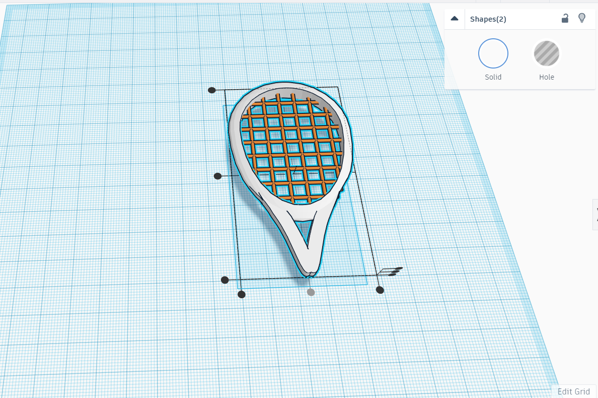 How to Make a Tennis Racket on Tinkercad (Instructable) : 18 Steps ...