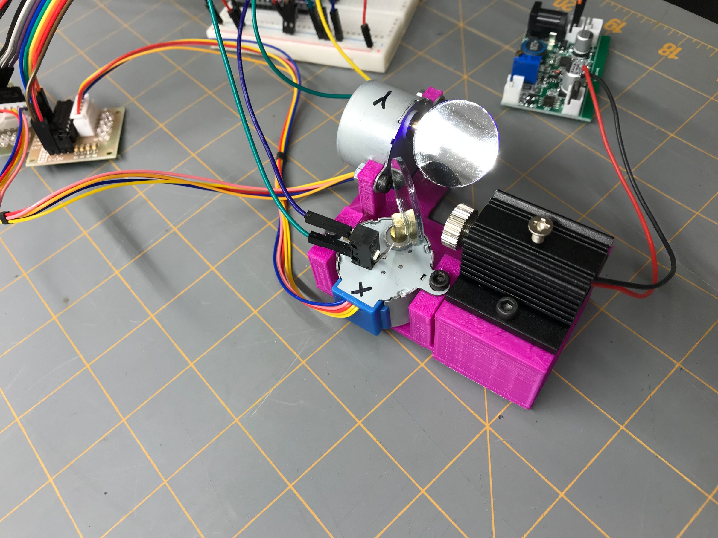 3D Printed Laser XY Scanner - Draw, Cut, Engrave, or Scan : 15 Steps ...