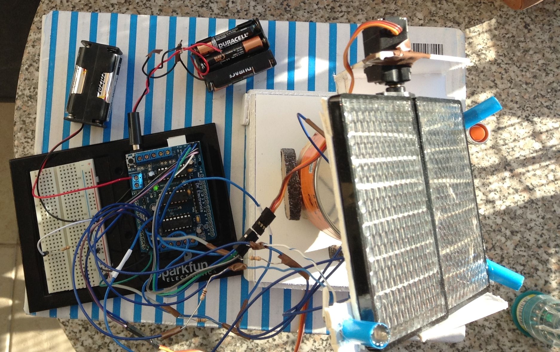 Solar Tracker With Dual Axis Controlled by Arduino - Simple Materials ...