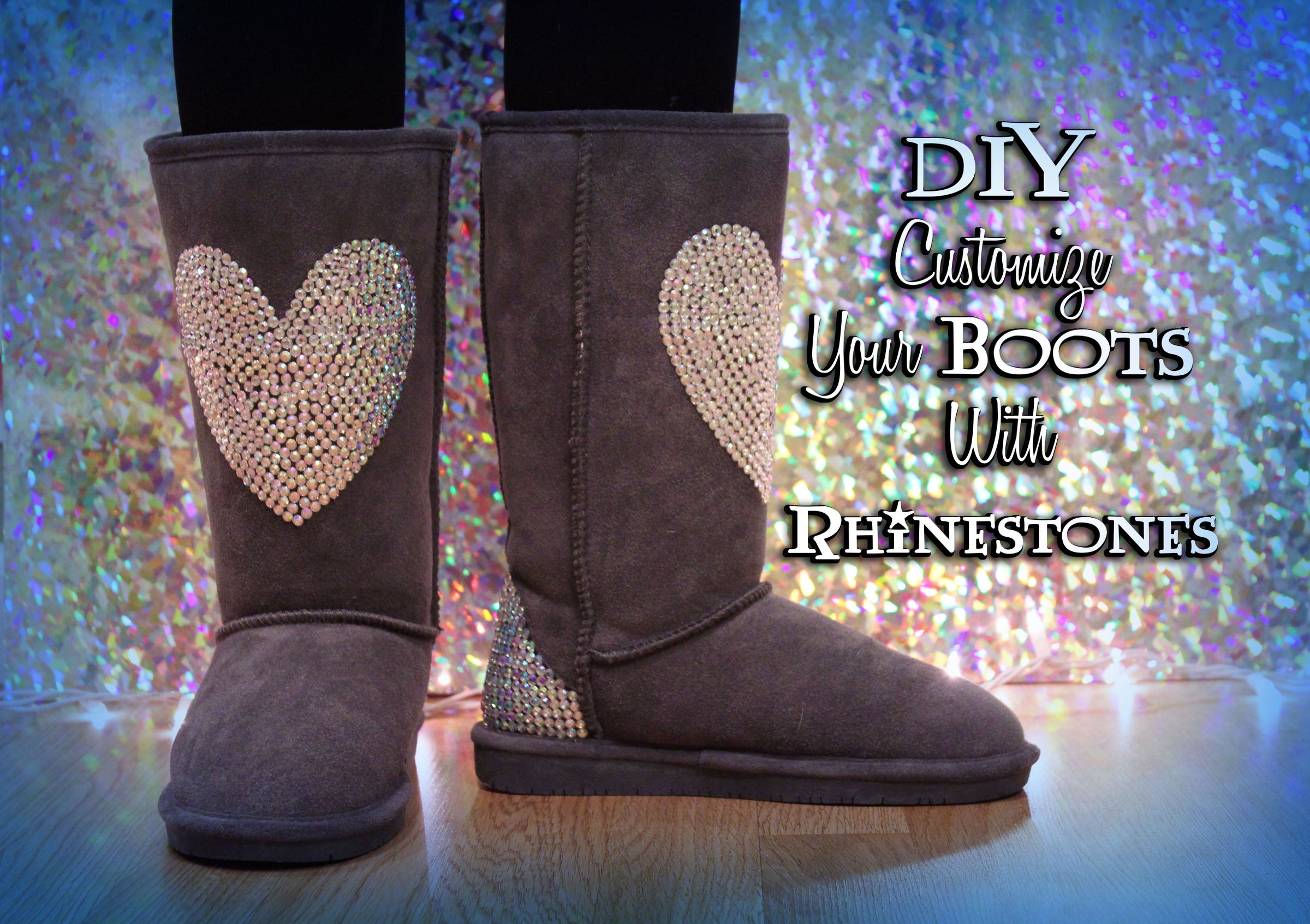 Customize Your Boots With Rhinestones! : 5 Steps (with Pictures ...